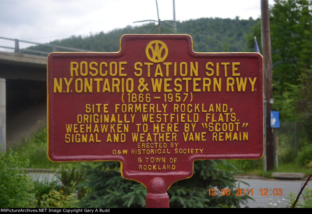 NYO&W HISTORIC NY MARKER